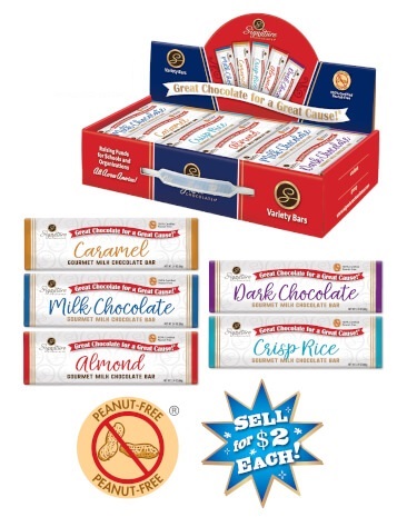 $2 Gourmet Chocolate Bar Fundraising | 2.85 oz. Bars